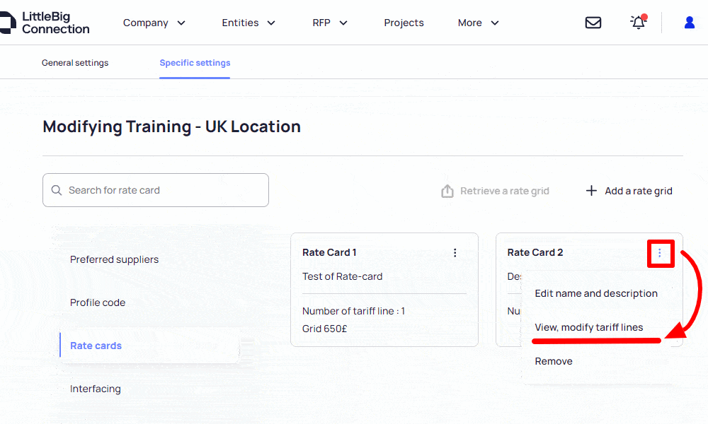 Profile Codes and Rate Cards – LittleBig Connection Help Center