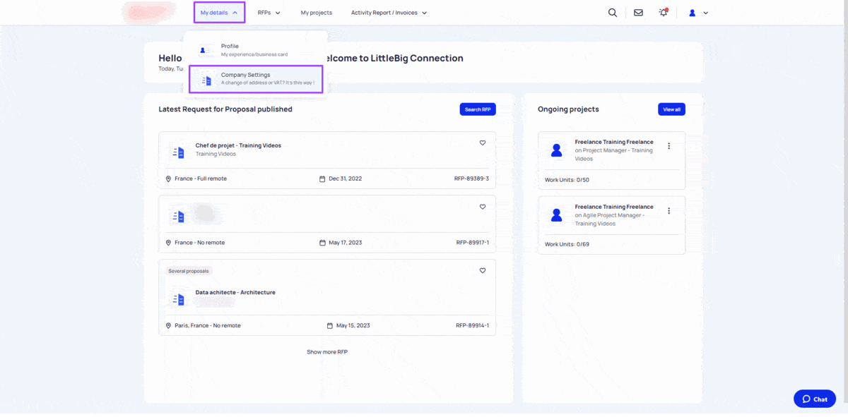 Manage your Company settings – Help Center